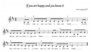 If You're Happy and You Know It Piano Tutorial Sheet Music
