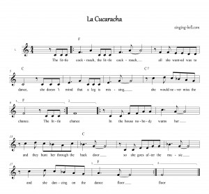 La Cucaracha Karaoke mp3 download, Free Sheet Music PDF