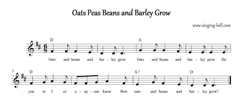 Oats, Peas, Beans, and Barley Grow | Free Nursery Rhymes