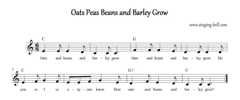 Oats, Peas, Beans, and Barley Grow | Free Nursery Rhymes