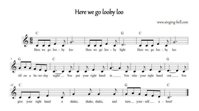 Here We Go Looby Loo | Free Nursery Rhymes