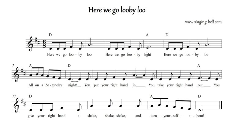 Here We Go Looby Loo | Free Nursery Rhymes