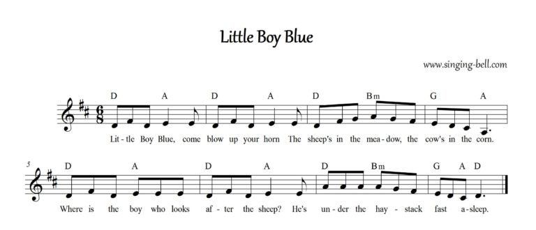 Little Boy Blue : Sheet Music, Free karaoke mp3 download