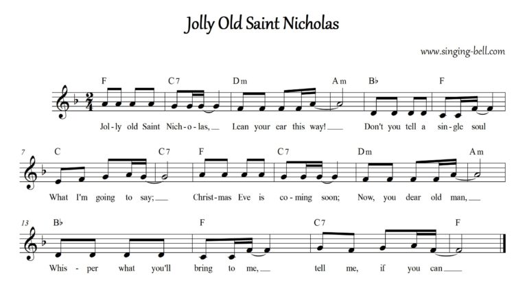 Jolly Old Saint Nicholas | Free Christmas Carol Karaoke