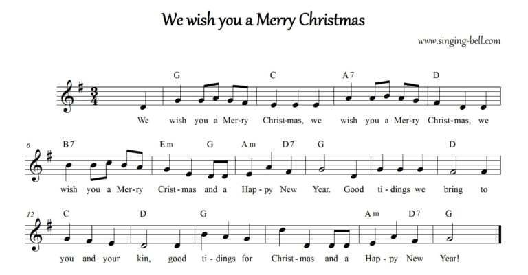 Christmas Carol Sheet Music | 30 Free Scores for Download