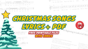 Christmas Songs Lyrics | Free Printable PDF download