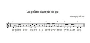 Los Pollitos Dicen pío pío pío | Free Karaoke Nursery Rhymes