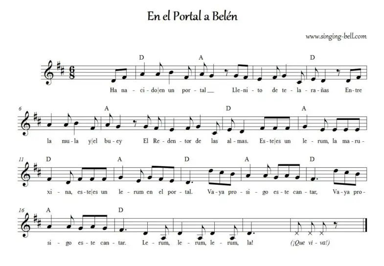 En el Portal a Belén (Versión española) | Música de Navidad