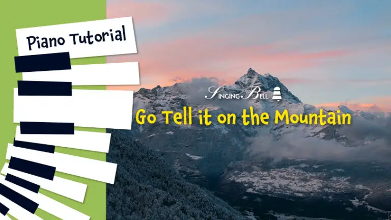Go Tell it on the Mountain Piano Tutorial Chords Sheet Music