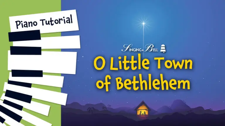 O Little town of Bethlehem Piano Sheet Music Tutorial Video