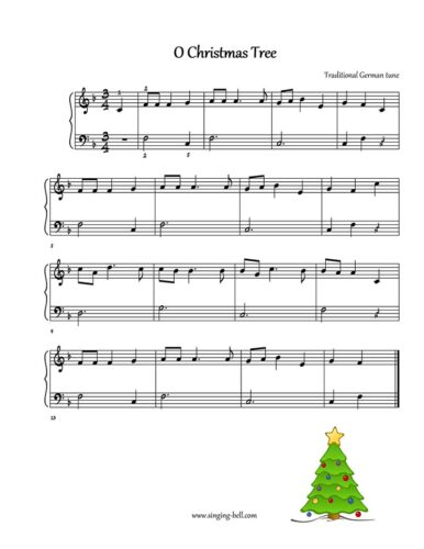 26+1 Easy Christmas Piano Sheet Music for Beginners
