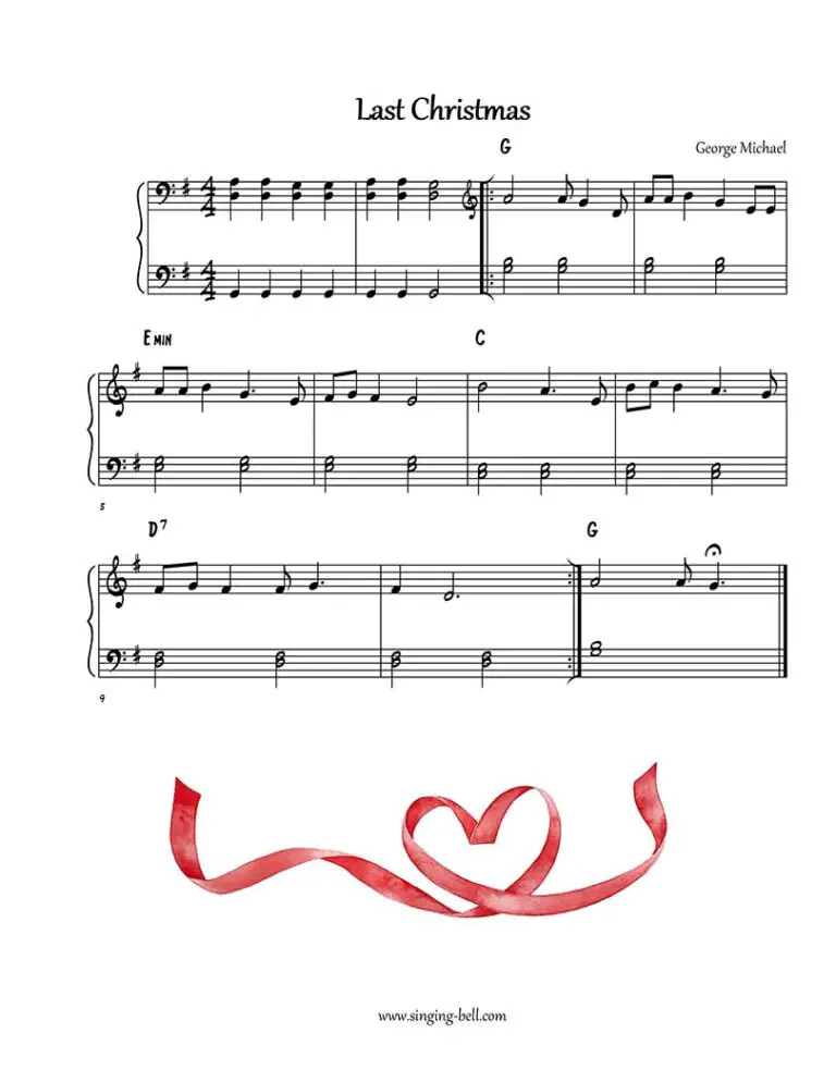 26+1 Easy Christmas Piano Sheet Music for Beginners