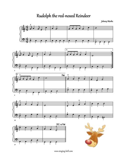 26+1 Easy Christmas Piano Sheet Music for Beginners
