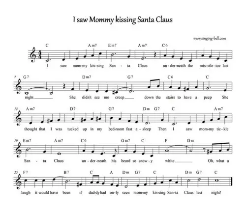 I Saw Mommy Kissing Santa Claus | Free Christmas Carols