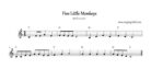 Five Little Monkeys Piano Sheet Music with Chords + Tutorial