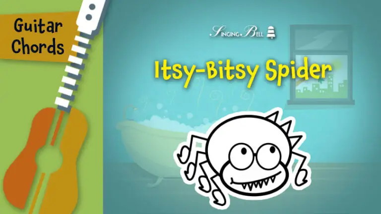 Itsy-Bitsy Spider Guitar Chords Tabs Sheet Music PDF