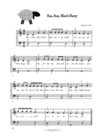 Baa, Baa, Black Sheep - Piano Tutorial Video, Notes, Chords