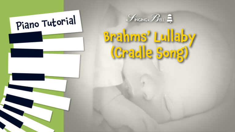 Brahms Lullaby Piano Sheet Music PDF with Chords, Tutorial