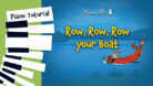 Row, Row, Row Your Boat - Piano Tutorial, Sheet Music PDF