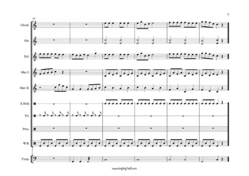 Jingle Bells - Percussion / Orff / Solo Marimba Sheet Music