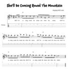 She'll Be Coming Round the Mountain Guitar Chords & Notes