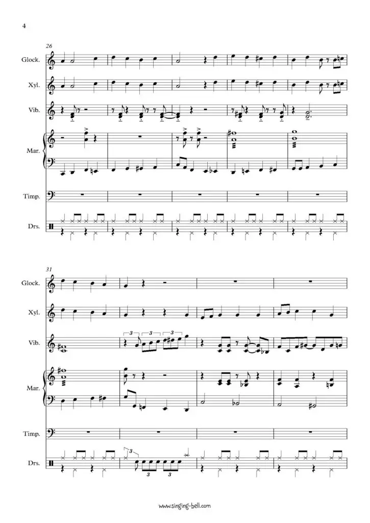 Santa Claus Is Coming To Town - Percussion Sheet Music