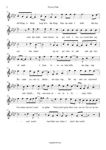 12 Popular Xylophone Songs - Free Sheet Music : Singing Bell