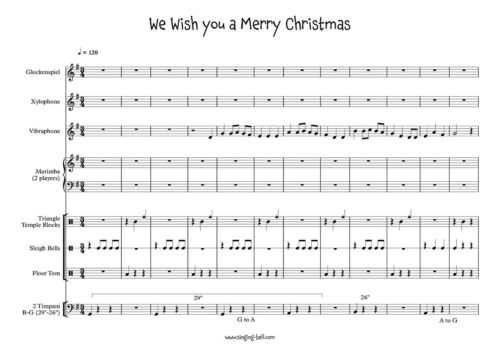 10 Songs for a Christmas Percussion Ensemble [Sheet Music]