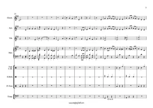 We Wish You A Merry Christmas - Percussion Sheet Music