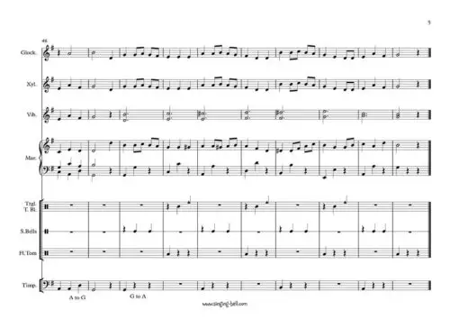 We Wish You A Merry Christmas - Percussion Sheet Music