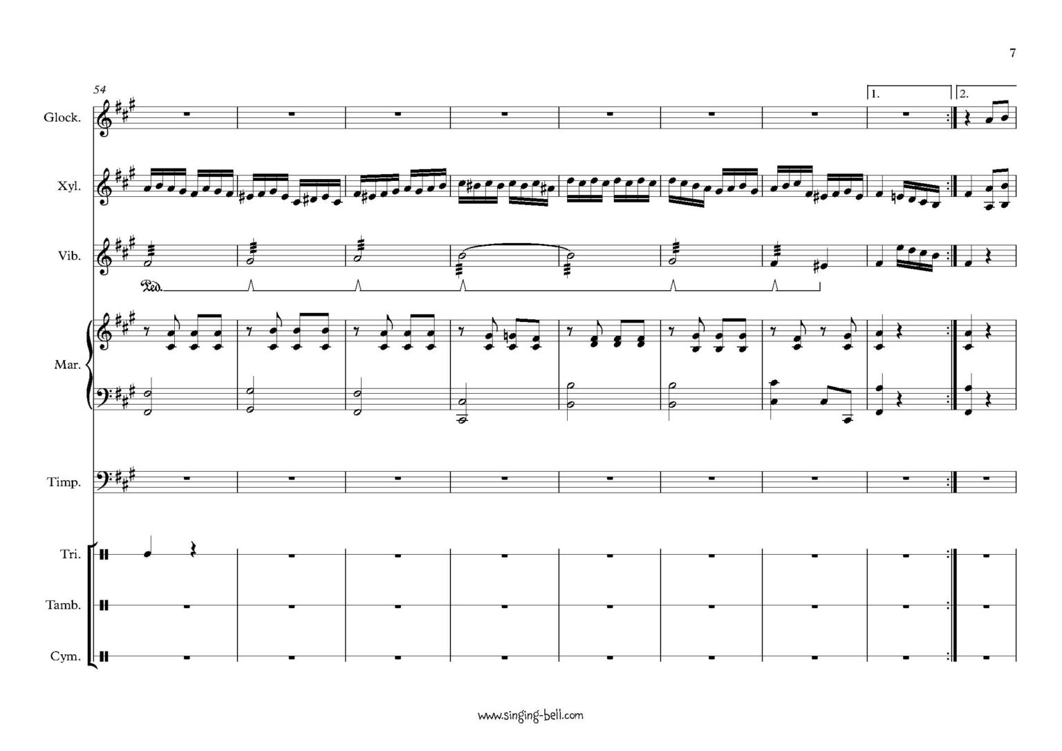 Rondo alla Turca - Percussion Ensemble Sheet Music