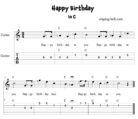 Happy Birthday - Guitar Chords, Tabs, Sheet Music PDF Free