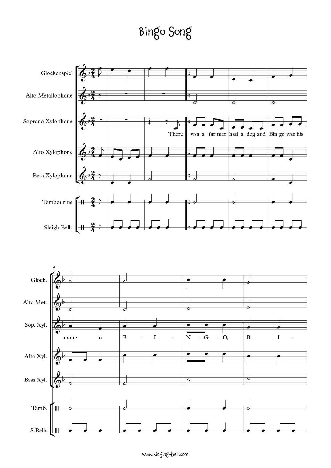 Free Orff Sheet Music for 20 of the Best Orff Arrangements