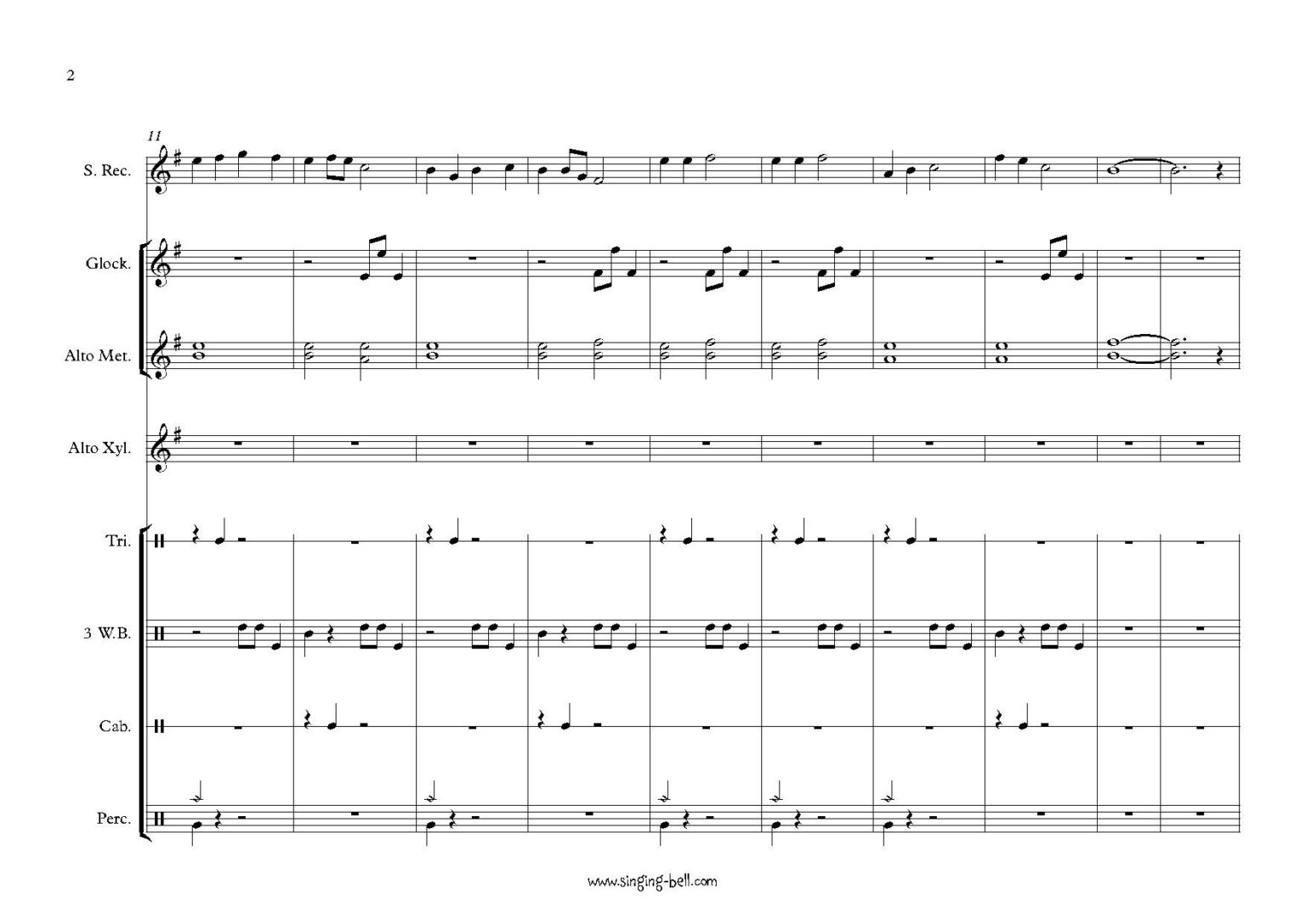 Free Orff Sheet Music for 20 of the Best Orff Arrangements