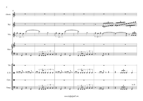 Star Wars Theme: Sheet Music for Percussion / Orff ensemble