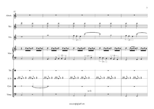Star Wars Theme: Sheet Music for Percussion / Orff ensemble