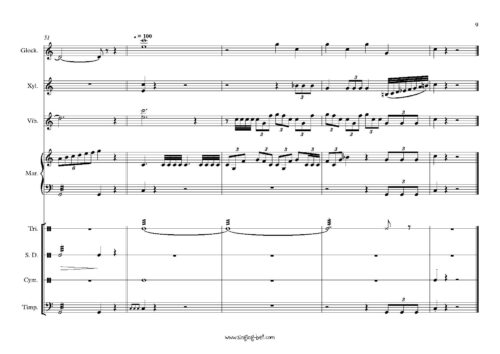 Star Wars Theme: Sheet Music for Percussion / Orff ensemble