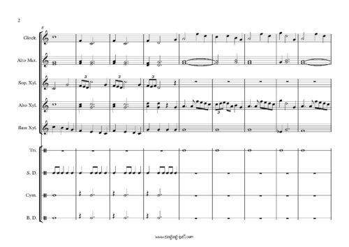 Star Wars Theme: Sheet Music for Percussion / Orff ensemble