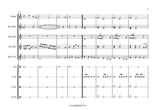 Star Wars Theme: Sheet Music for Percussion / Orff ensemble