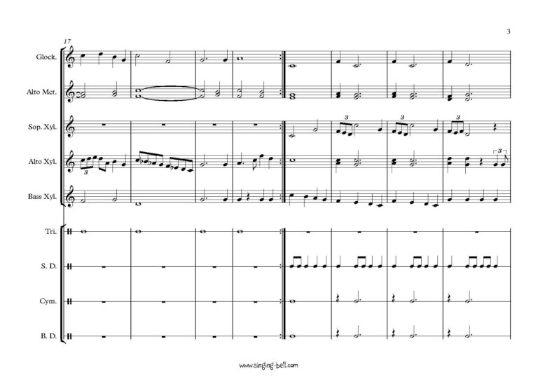 Star Wars Theme: Sheet Music for Percussion / Orff ensemble