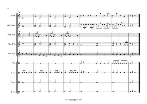 Star Wars Theme: Sheet Music for Percussion / Orff ensemble