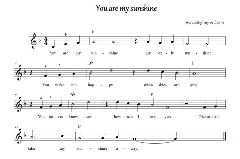 You Are My Sunshine Karaoke, Sing Along and MP3 for Download