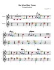 Star Wars Boomwhackers or Handbells Color Notes /Sheet Music