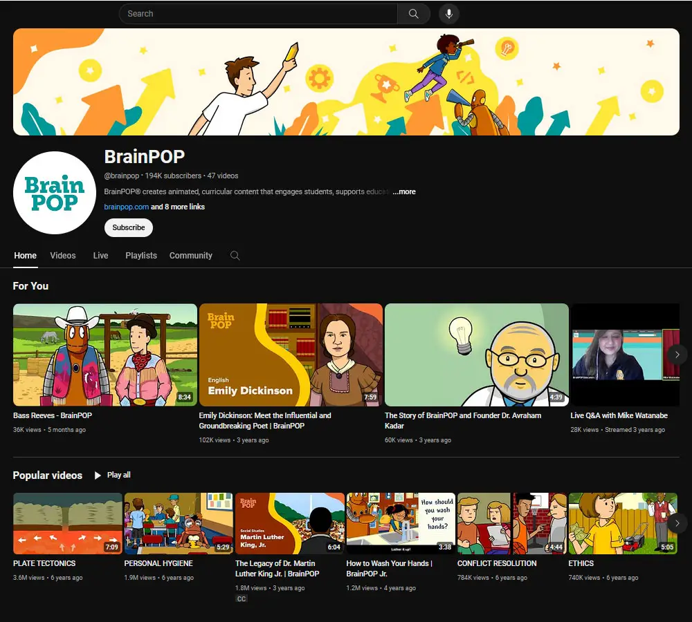 Best 10 Educational YouTube channels for kids of all ages