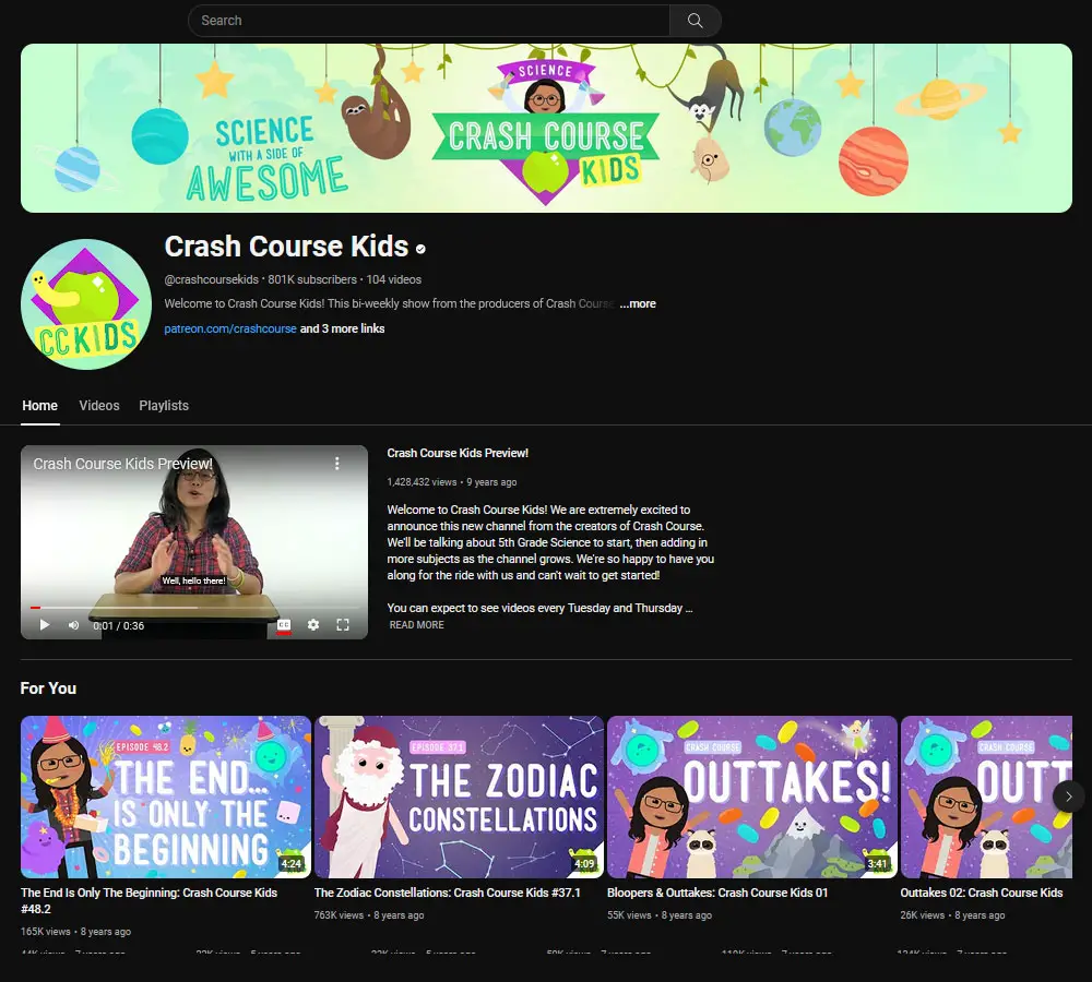 Best 10 Educational YouTube channels for kids of all ages
