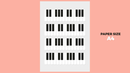 Blank Piano Keyboard PDF : Singing Bell