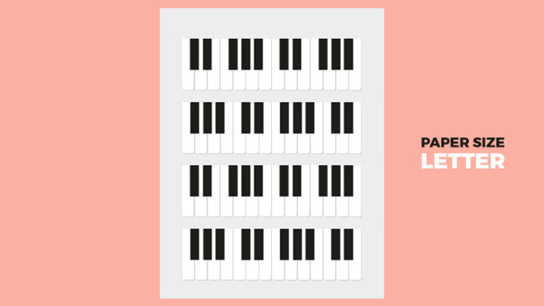 Blank Piano Keyboard PDF : Singing Bell