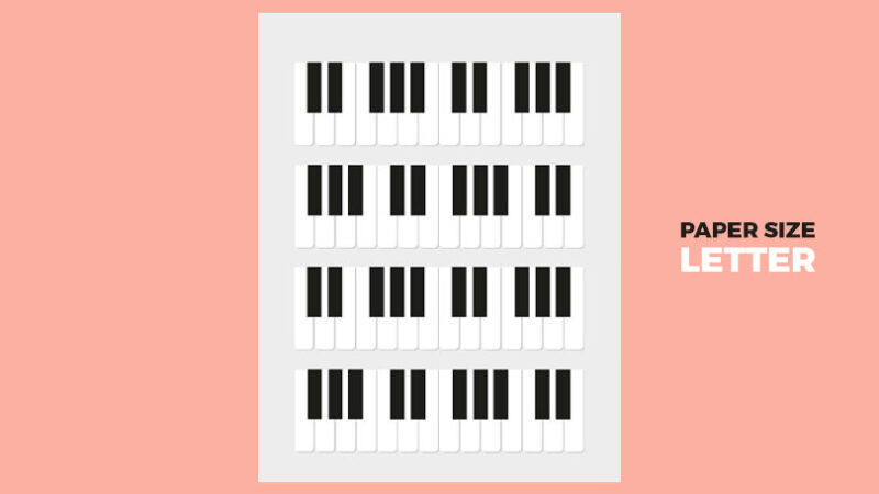 Blank Piano Keyboard PDF : Singing Bell