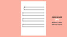 Blank Music Staff Paper PDF : Singing Bell