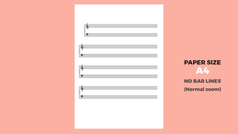 Blank Music Staff Paper PDF : Singing Bell